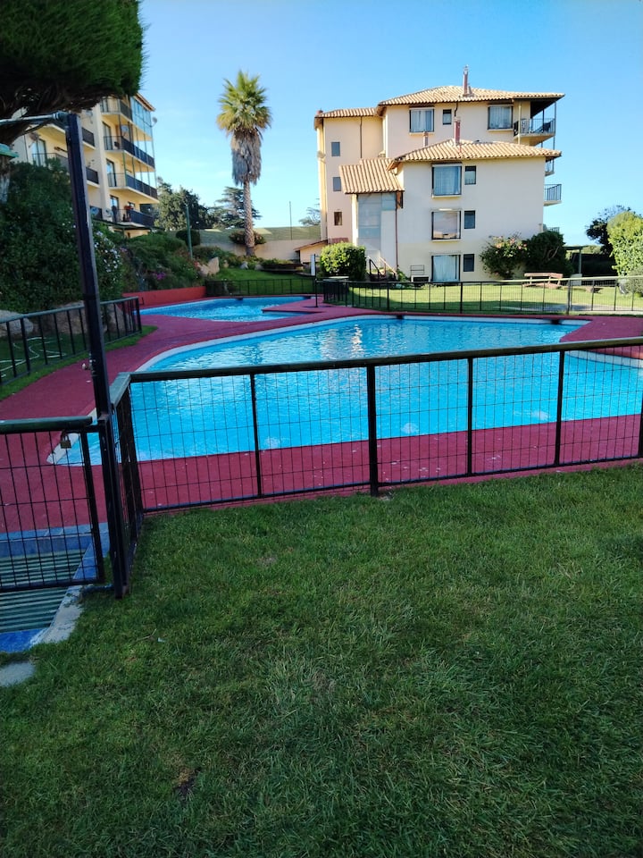 Mar, Piscinas, Cerca De Todo. - Algarrobo