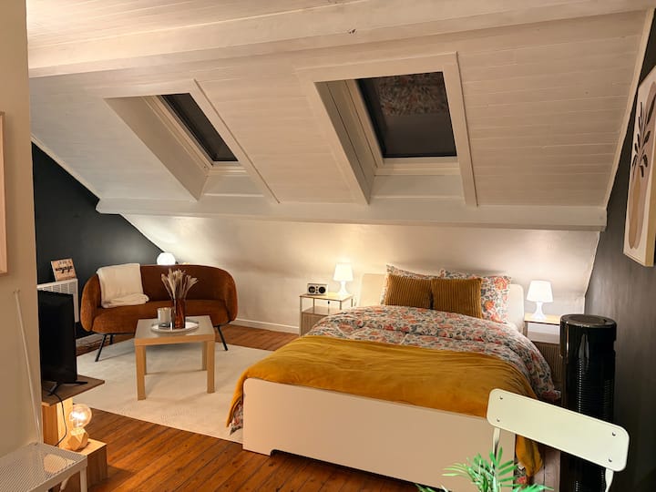 Chambre D'hôtes Cocoon Black & White - Villers-la-Ville