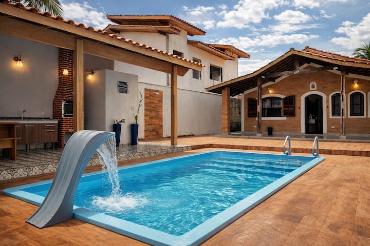 200 M Da Praia | Piscina 4 Dorms Martim De Sá - Caraguatatuba