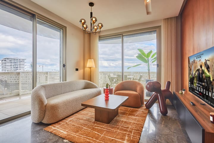 Luxury 1br In Cfc Casablanca | Skyline Views - Casablanca, Maroc