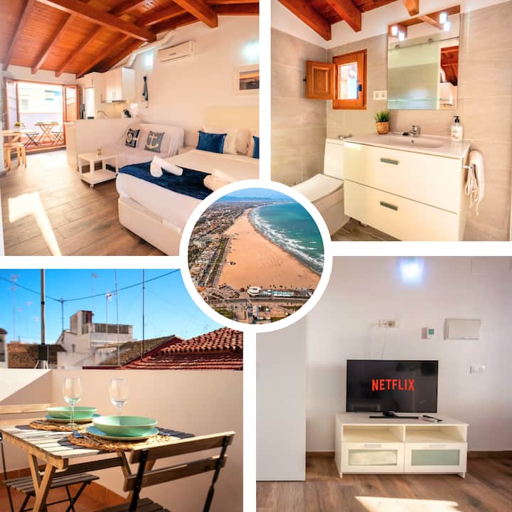 Autochek-in| Terr.&views| Pets F. | A/c| Fast Wifi - Valencia