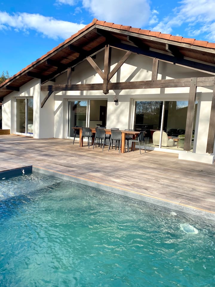 Villa Sun Lumineuse Avec Piscine | Quartier Calme - Soorts-Hossegor