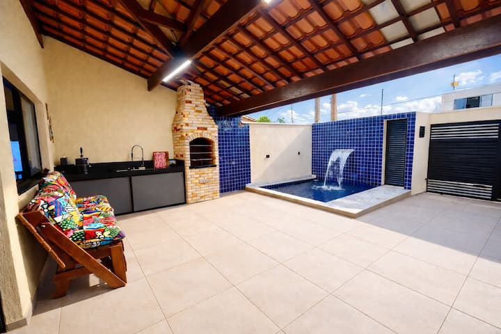 Casa Completa Na Praia Com Piscina E Churrasqueira - Peruíbe