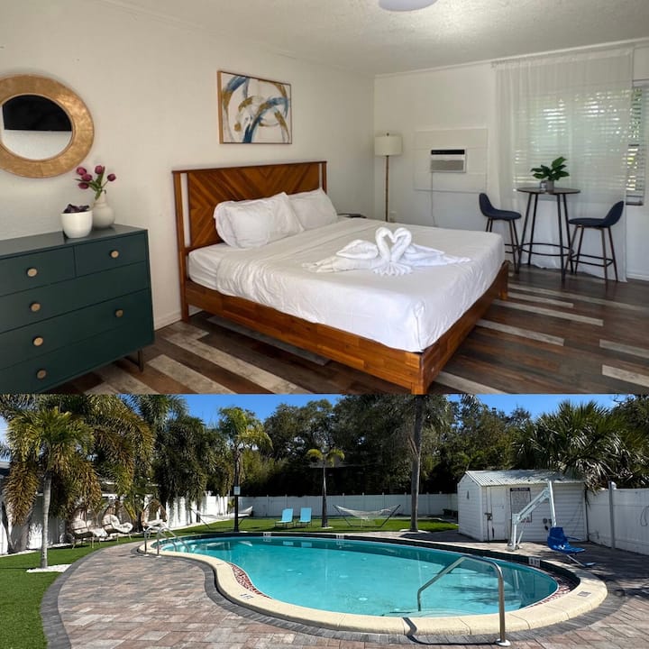 King Suite W Pool, 3 Miles From Clearwater Beach#7 - Largo, FL