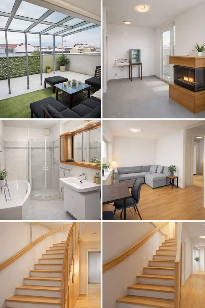 Moderne Maisonette Mit Terrasse & Design-interieur - Graz