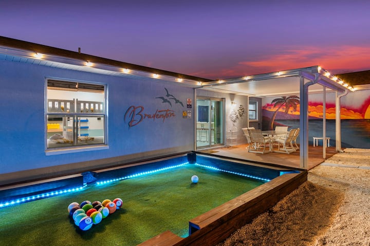 Electric Palms: Heated Pool-pickleball-glow-n-dark - Anna Maria, FL