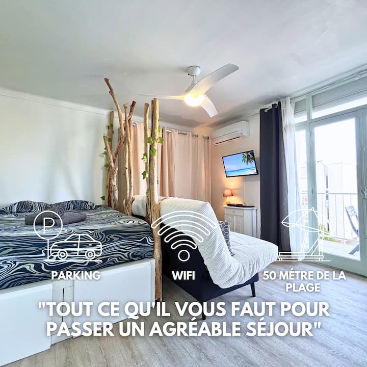 Cocon Marin – Plage à 50 M, Parking & Wi-fi - Canet-en-Roussillon