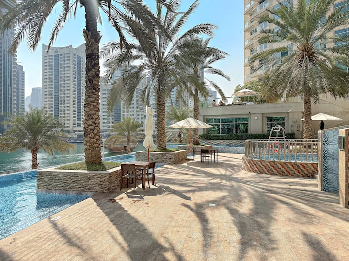 Chic Dubai Marina Apartment At Canal, Mall & Beach - Dubai Marina