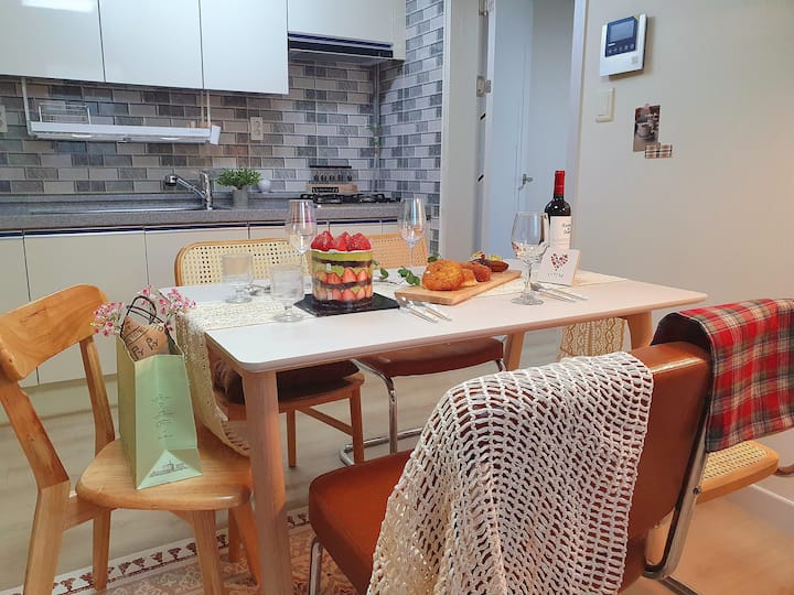 그리다 대전/성심당 도보5분/용문역/몽심배달/야구장/호텔침구/넷플릭스/무료주차 - Daejeon