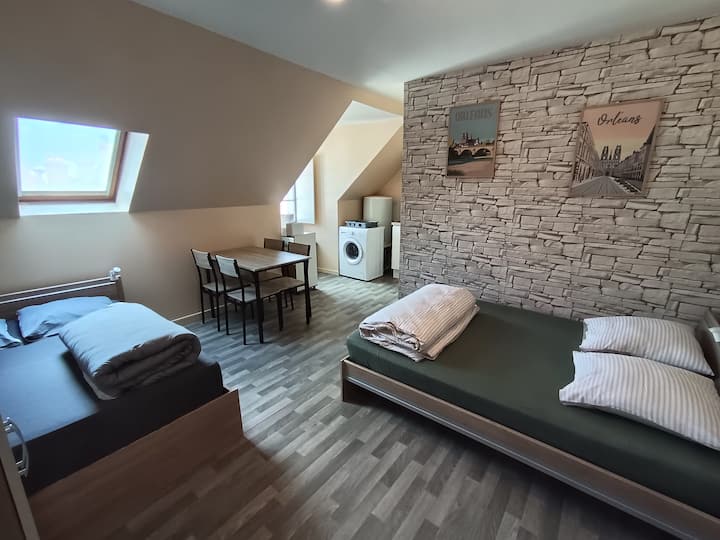 Studio Cosy 4 Pers - Centre Ville D'orléans - Orléans