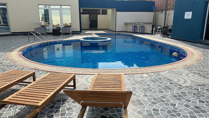 Modern Pool-access Apartment - Doha
