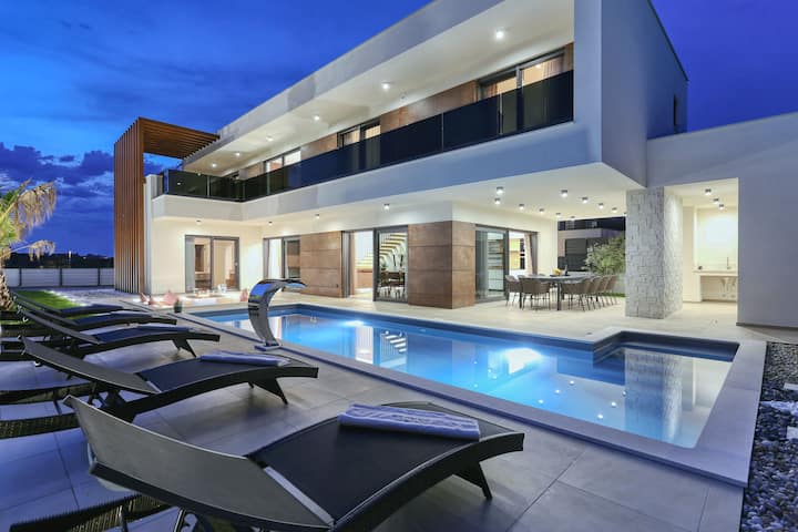 Villa Golden Sun With Heated Pool - Zaton