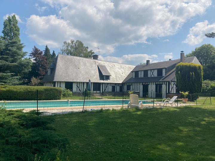 Maison Campagne Normandie (Piscine+tennis) 16 Pers - Haute-Normandie