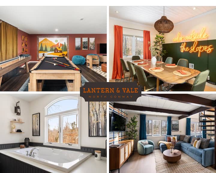 Luxury Trailside N. Conway Hot Tub+game/movie Room - North Conway, NH