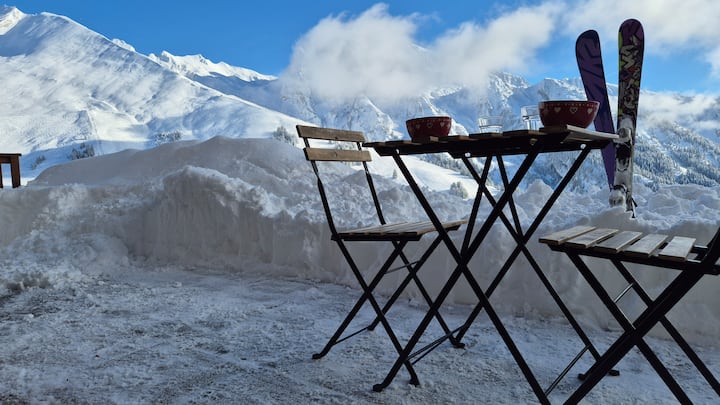 2 Appartements Adjacents Avec Grande Terrasse Pano - Manigod