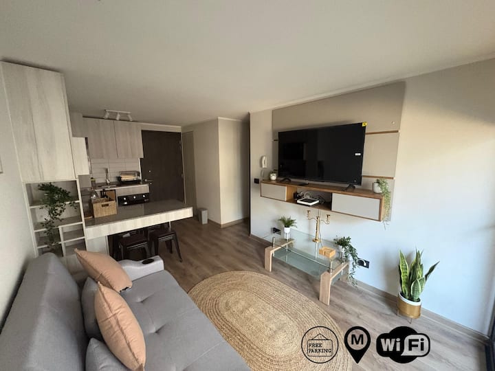 Depto. + Estacionamiento A 7 Min De Movistar Arena - Santiago