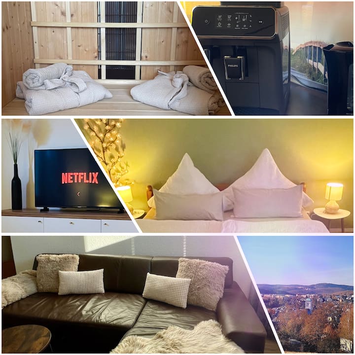Ferienwohnung Miri - Infrarotsauna Parkplatz Wifi - Aue