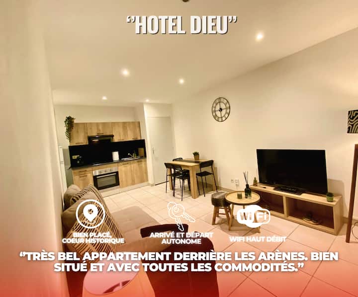 Bel Appartement ÉQuipé - Calme - Centre - Nîmes