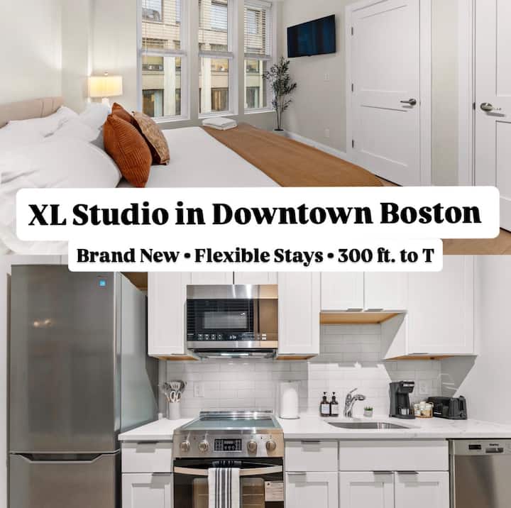 702b Brand New Boston Large Lux Studio Walk To T - North End - Boston