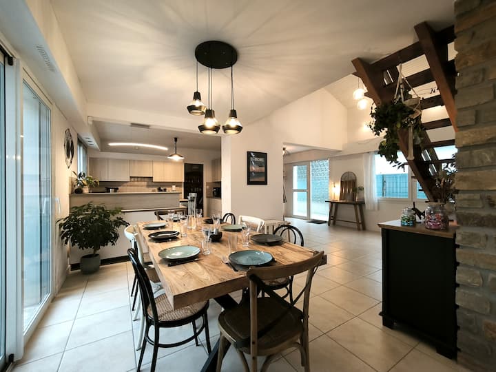 Maison 8 Personnes, Jardin, Spa Et Plage à 400m - Saint-Michel-Chef-Chef