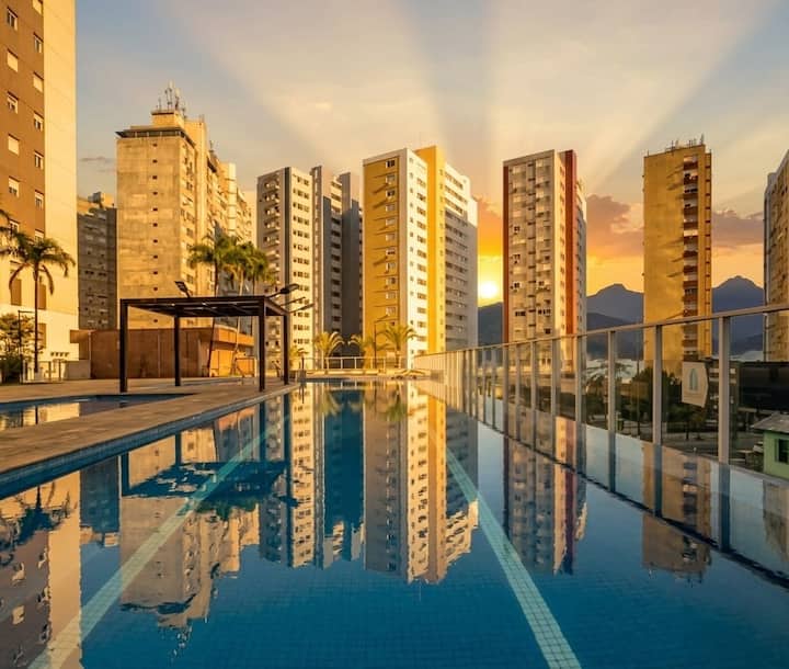 Apto Luxo E Lazer: 5 Piscinas E Terraço Gourmet - Santos