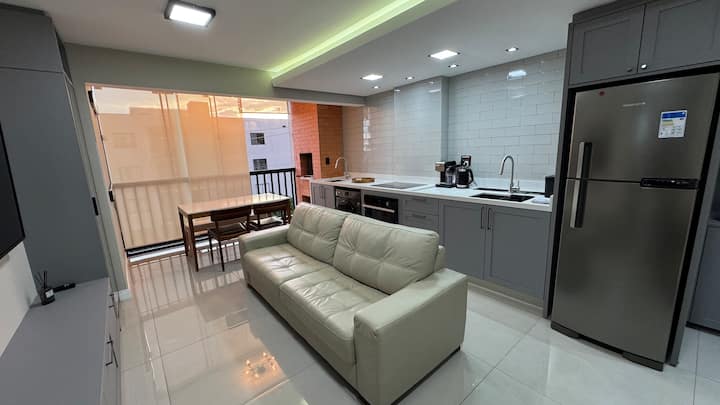 Apê Premium Jd. Carvalho: Wi-fi 700mb E Marcenaria - Ponta Grossa