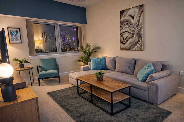 2bed Flat| Contractor|central Mk|parking | Sleeps5 - Milton Keynes