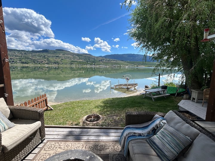 Morning Coffee On The Water- Swanlake Oasis - Vernon