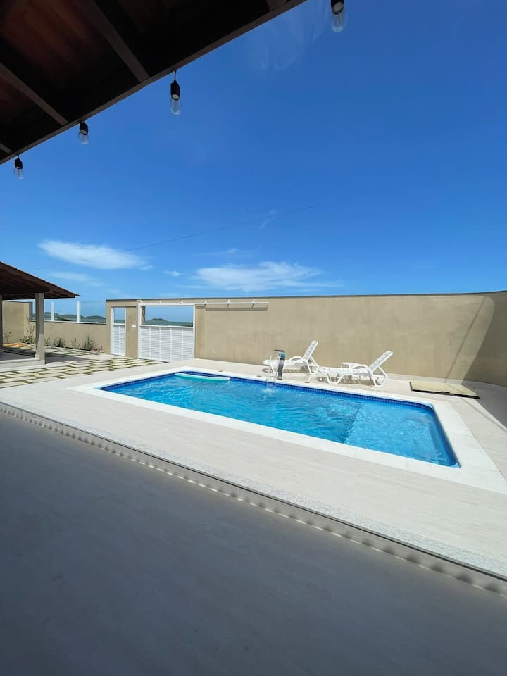 Casa Pé Na Areia Alto Padrão Em Piúma - Itaoca