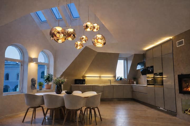 High-end 3br Penthouse • Private Rooftop Terrace - Bergen