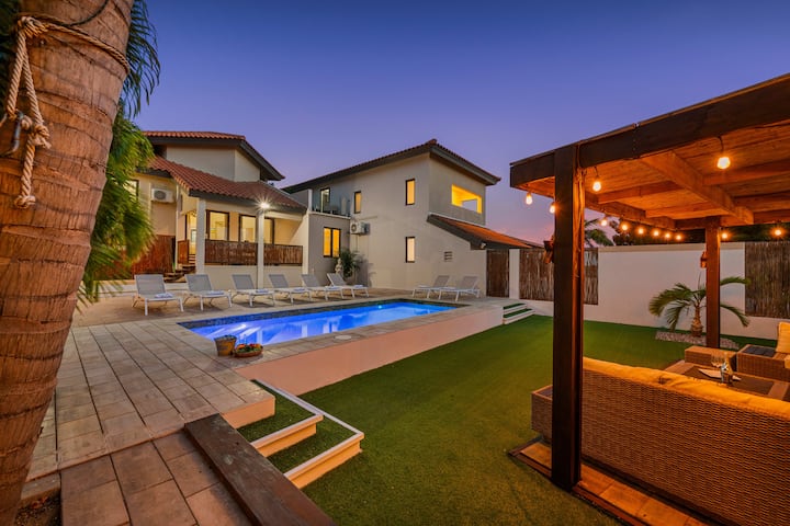 3br Modern Villa | Pool | Bbq | 5 Min Palm Beach - Aruba