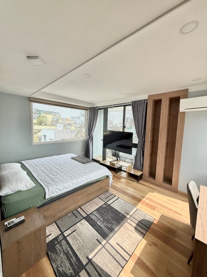 Studio 1br With Bancony & Large Area (R501) - Ciudad Ho Chi Minh (Saigón)