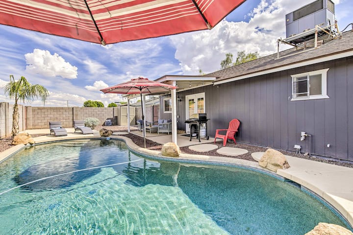 3br Dog-friendly Home With Private Pool, Grill, Ac - Chandler, AZ