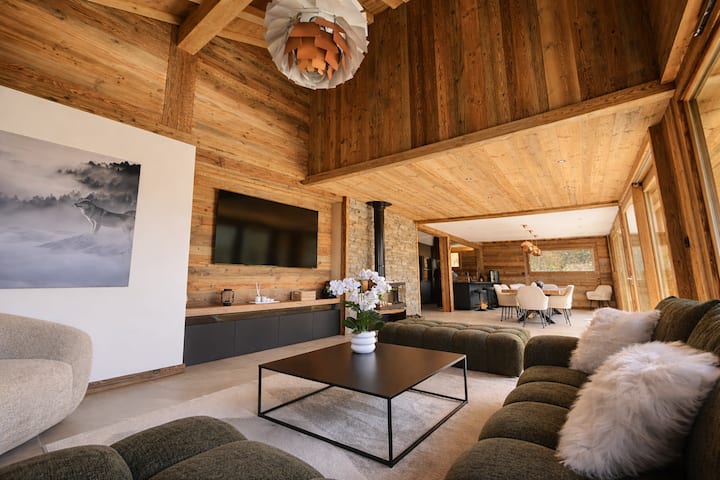 Chalet De Luxe 270m² 13p, Spa, Hammam, Sauna & Vue - Ventron