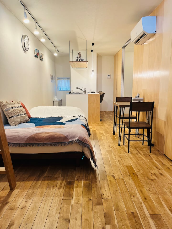 2 Min To Togoshi St. | New Designer Loft Room - Gotanda Station - Shinagawa City
