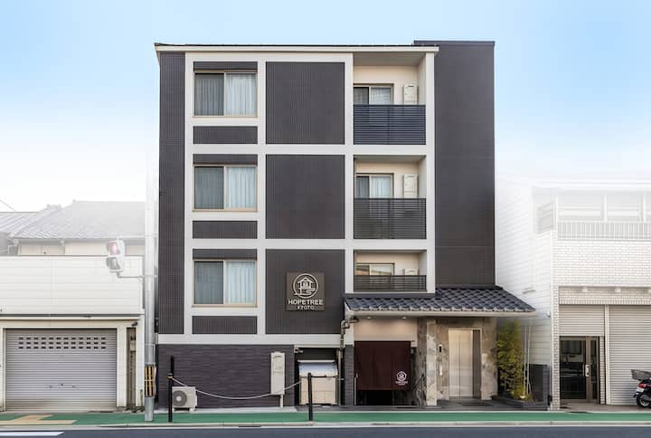 New Luxury Apartment｜elevator｜minimal Twin Room - Kyoto