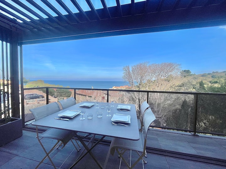 08. Duplex Premium Face à La Mer: Clim, Park, Wifi - Collioure