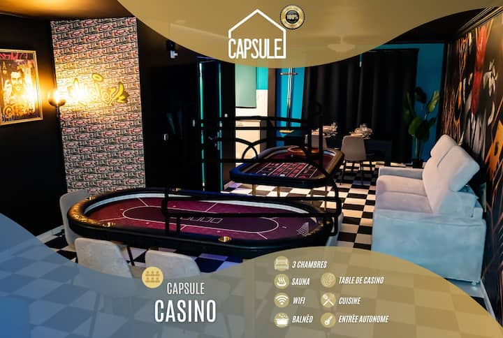 Capsule Casino Table De Jeu Balnéo Sauna Netflix - Mons