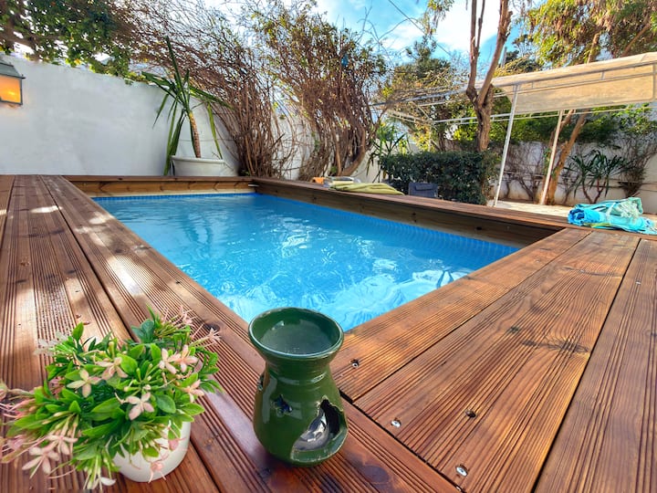 Havre Ensoleillé 4 Pièces Et Piscine à Marsa Plage - La Marsa