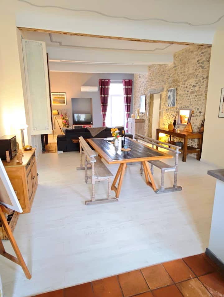 *Le Cocon Des Arcades* Apt De Charme Avec Balcon - Limoux