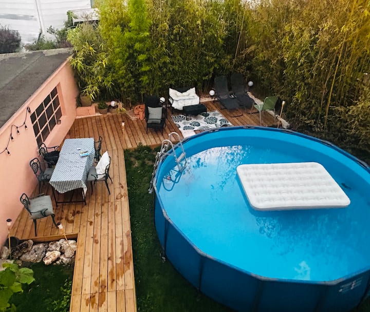 Maison Familiale Avec Jardin & Cheminée. 10 Pers - Lake Annecy