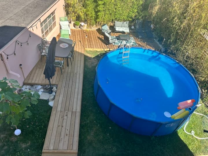 Maison Familiale Avec Jardin & Piscine: 10 Pers - Lake Annecy