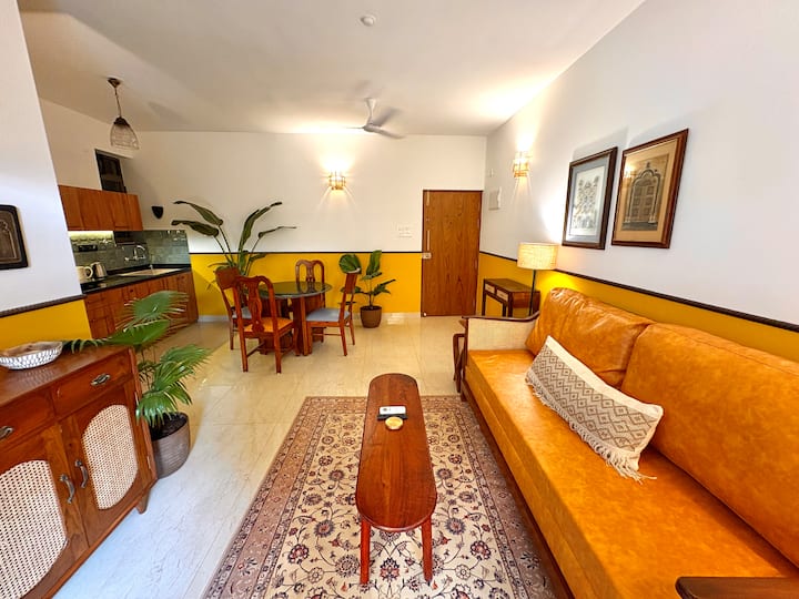 Romantic Jacuzzi 1bhk Candolim | Mirashya Ug10 - Goa