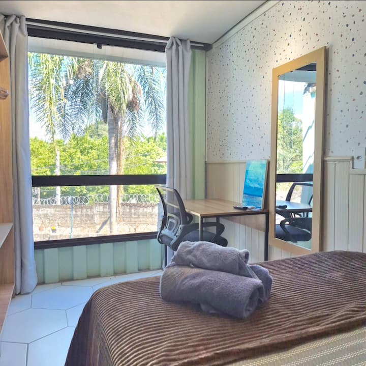 13min Park Shop. | Split | Vaga | Home Office 2 - Canoas