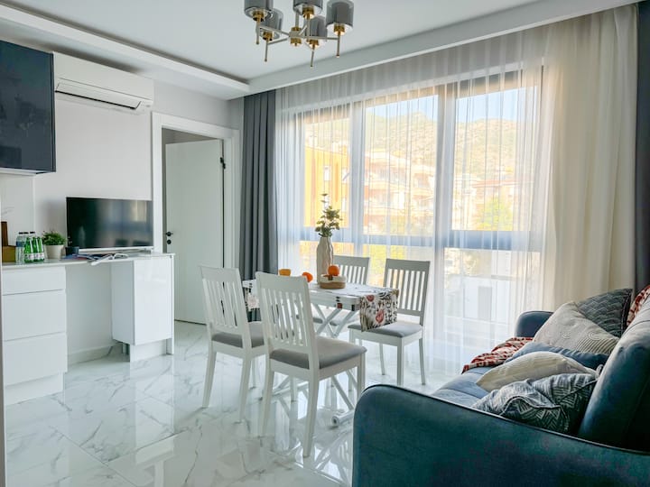 Qoople Elite 3 City 6 в шаге от пляжа Клеопатры - Alanya