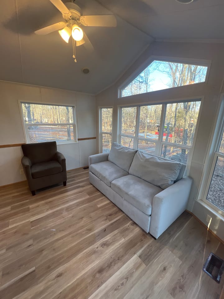Park Model Home | Bright Living Area & Bunk Room - Pachaug State Forest, Voluntown