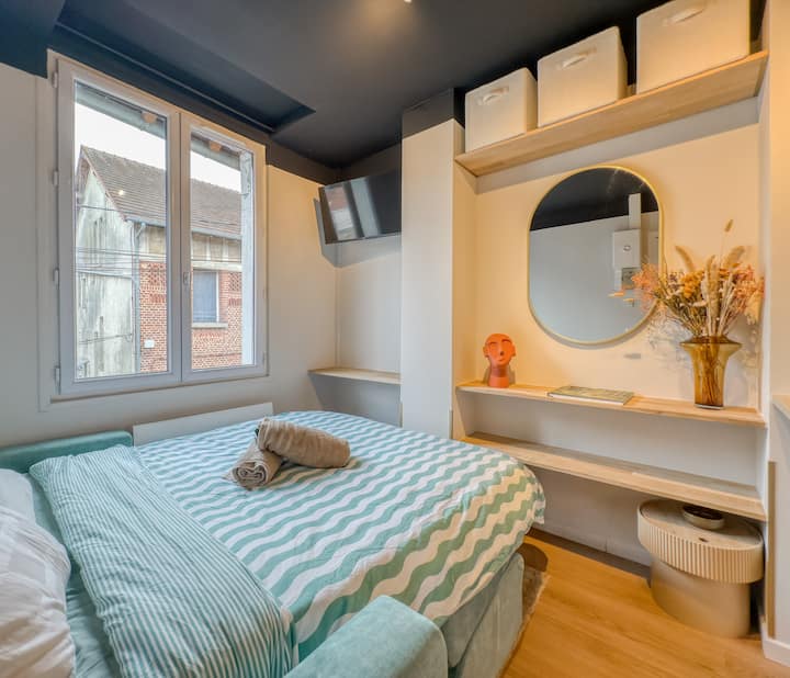 Le Verdun • Studio Design • 7 Min à Pied Gare - Oise