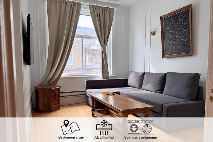 Le Cozy Vibe Du Plateau | Wifi | Smart Tv | Ac - Montreal