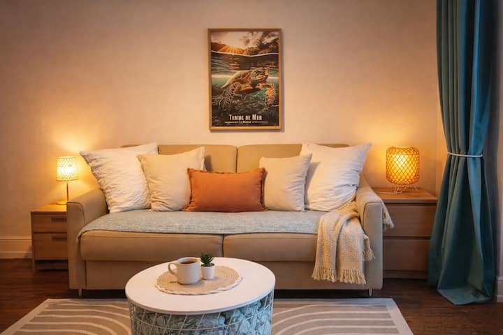 Studio Cosy Avec Coin Bureau – Idéal Télétravail - Tours