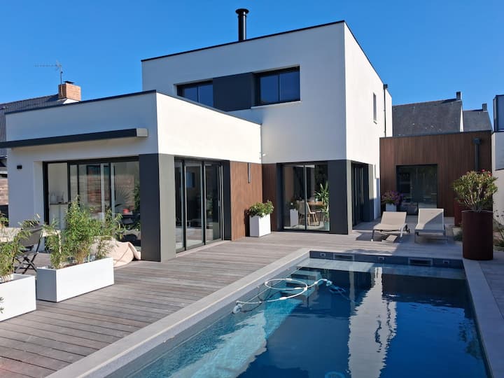 Villa Moderne Avec Piscine Chauffée - Guérande